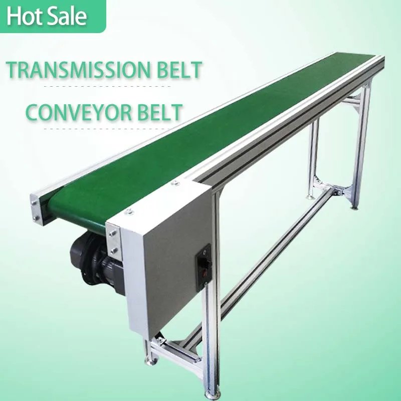 Industrial Automatic Aluminum Conveyor Belt PVC Green Parallel ...