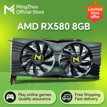 Video Card RX 580 8G 256Bit 2048SP GDDR5 AMD GPU Graphics Cards Gamer ...