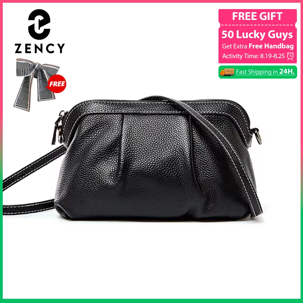 Zency-New-Model-Women-Messenger-Bag-100-Genuine-Leather-High-Quality-Small-Hobos-Bags-Daily ...