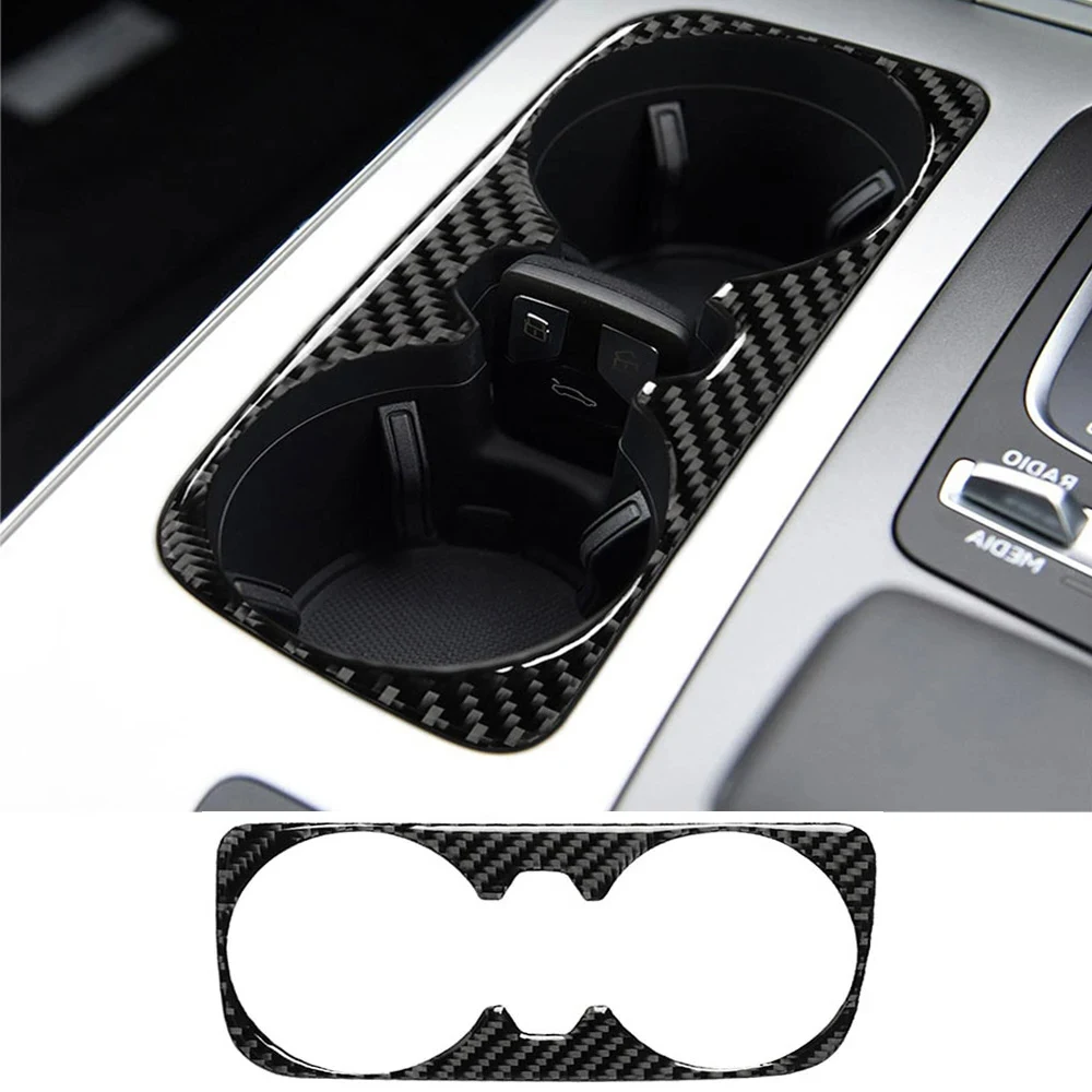 RHD-Car-Water-Cup-Holder-Panel-Sticker-Carbon-Fiber-Protective-Decal ...