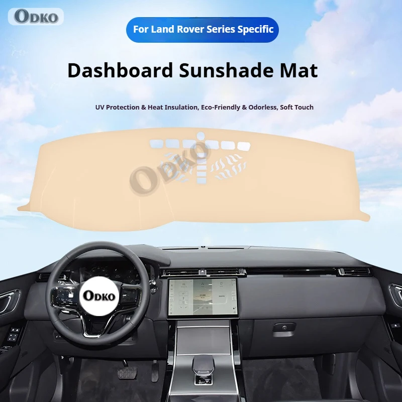 For Land Rover Velar Leather Car Dashboard Sun Shade Mat Instrument ...