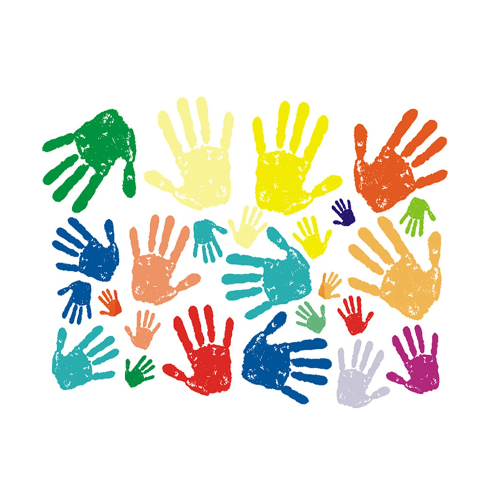 Kids Hand Prints Background