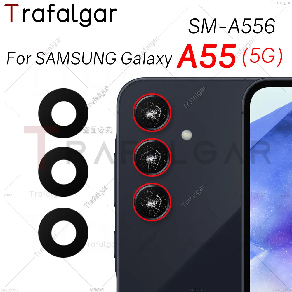 Back-Camera-Lens-For-Samsung-Galaxy-A55-5G-SM-A556-Rear-Camera-Glass ...
