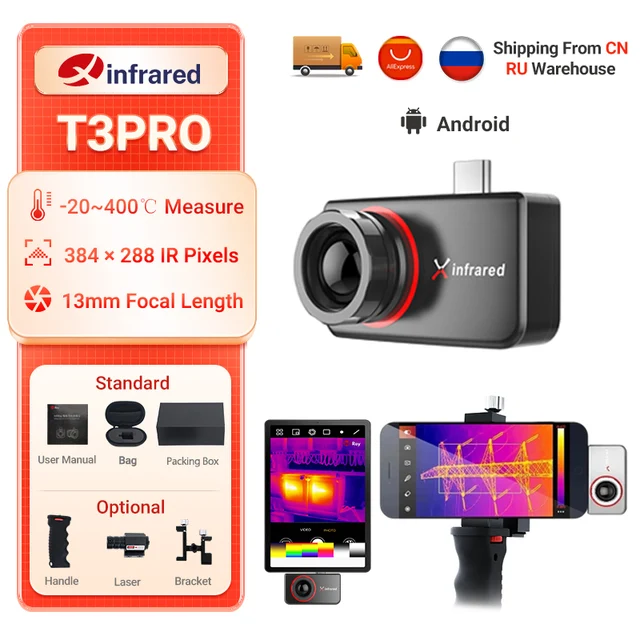 InfiRay Thermal Camera P2 PRO Floor Heating HVAC Scientific PCB Circuit ...