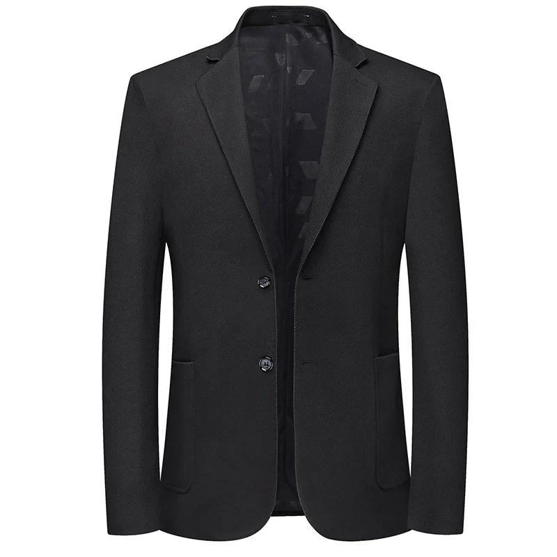 Spring Autumn New Men's Plus Size 8XL Black Casual Suit Men's Casual ...