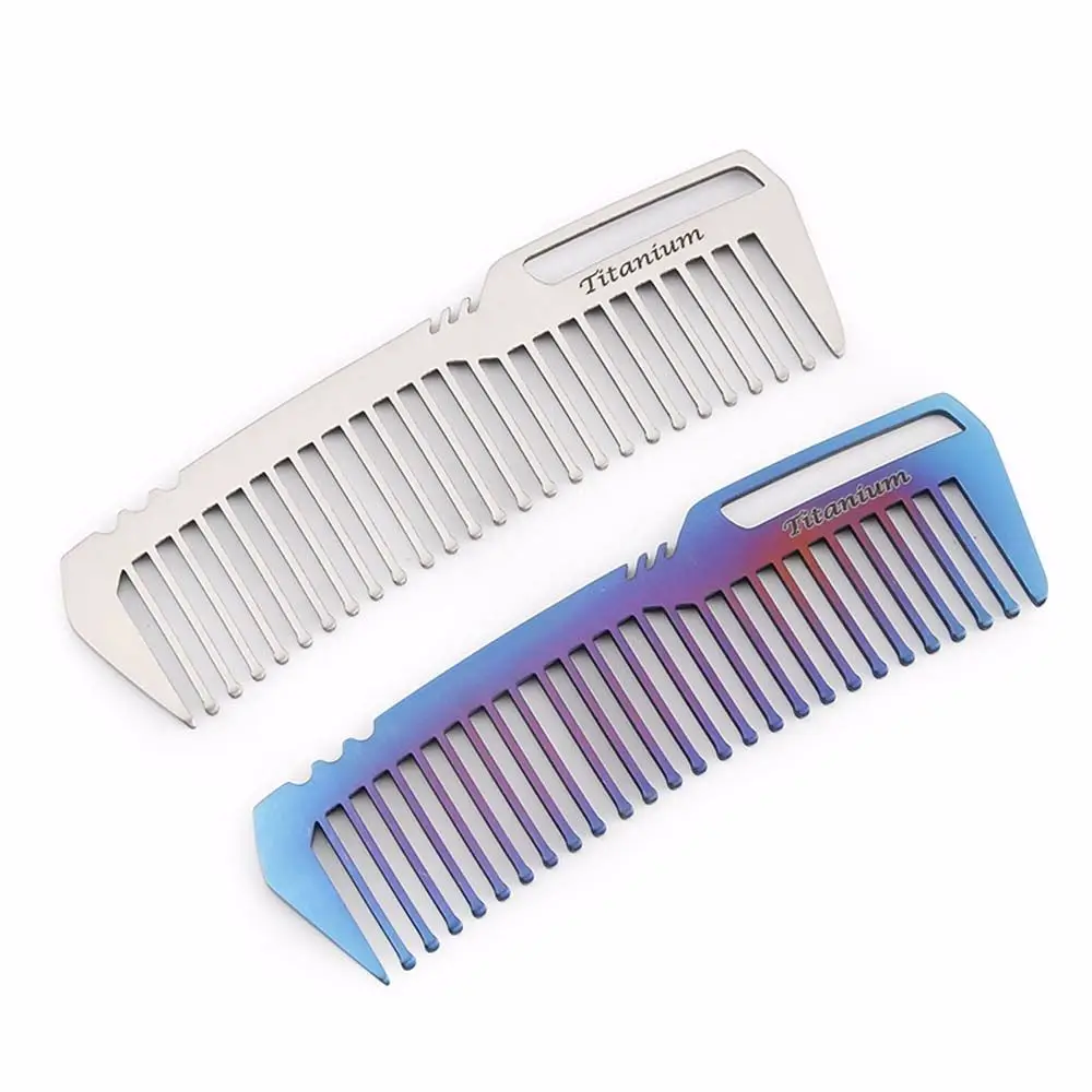 Super-Light-Portable-Titanium-Pocket-Camping-EDC-Anti-static-Hair-Combs ...