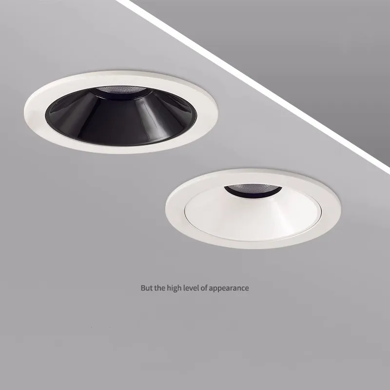 Narrow side downlight LED recessed hole lamp anti-glare spotlight ...