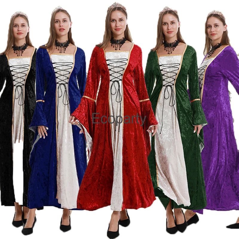 New-Medieval-Retro-Party-Dress-For-Women-Halloween-Costume-Cosplay ...