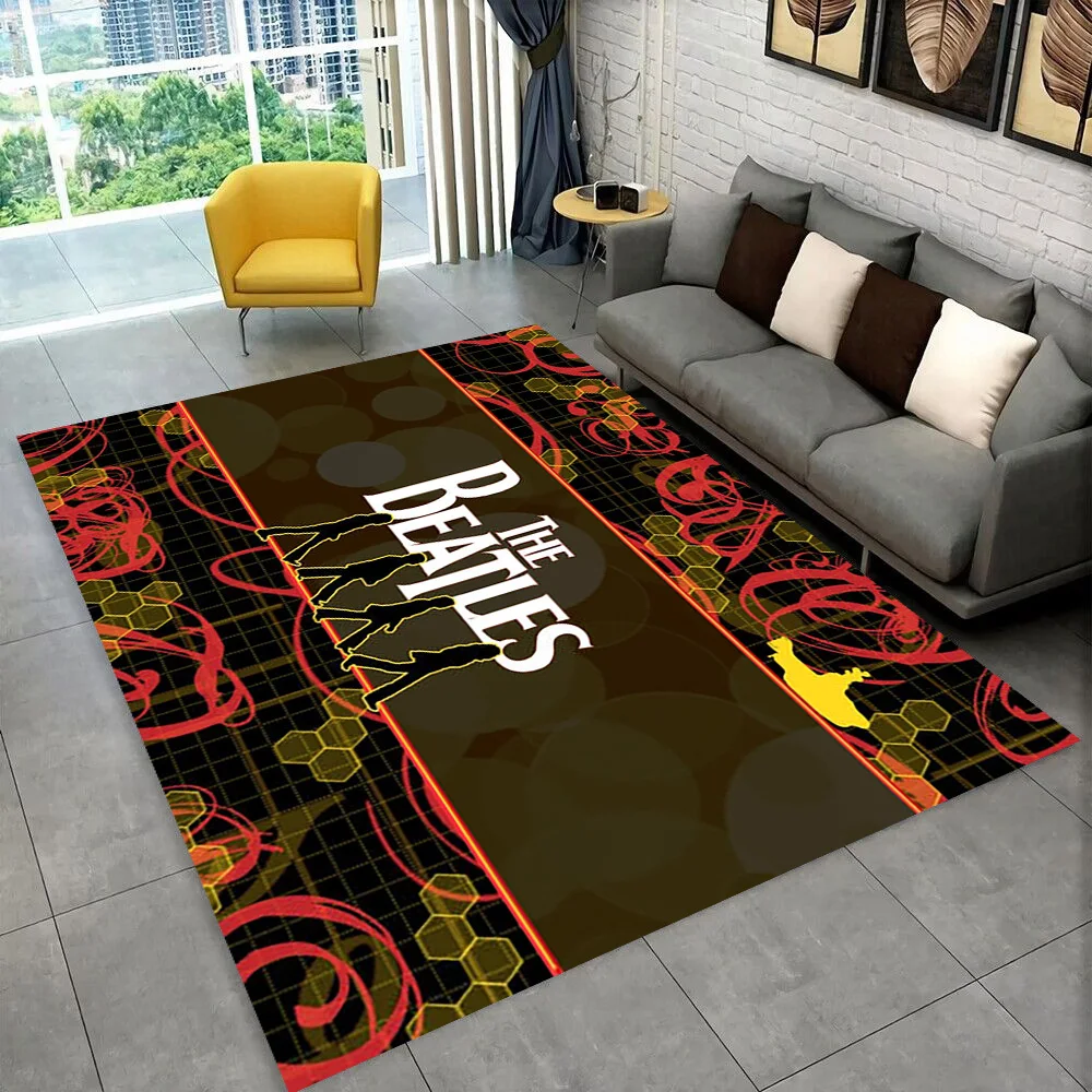 3D The B-Beatles Rock Band Star Carpet Rug for Bedroom Living Room Sofa ...