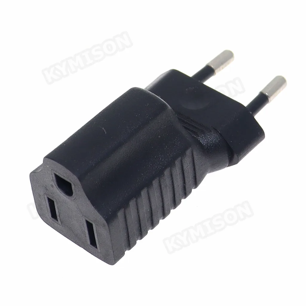 European Female To Us Nema 5-15r Male Power Converter Adapter American ...