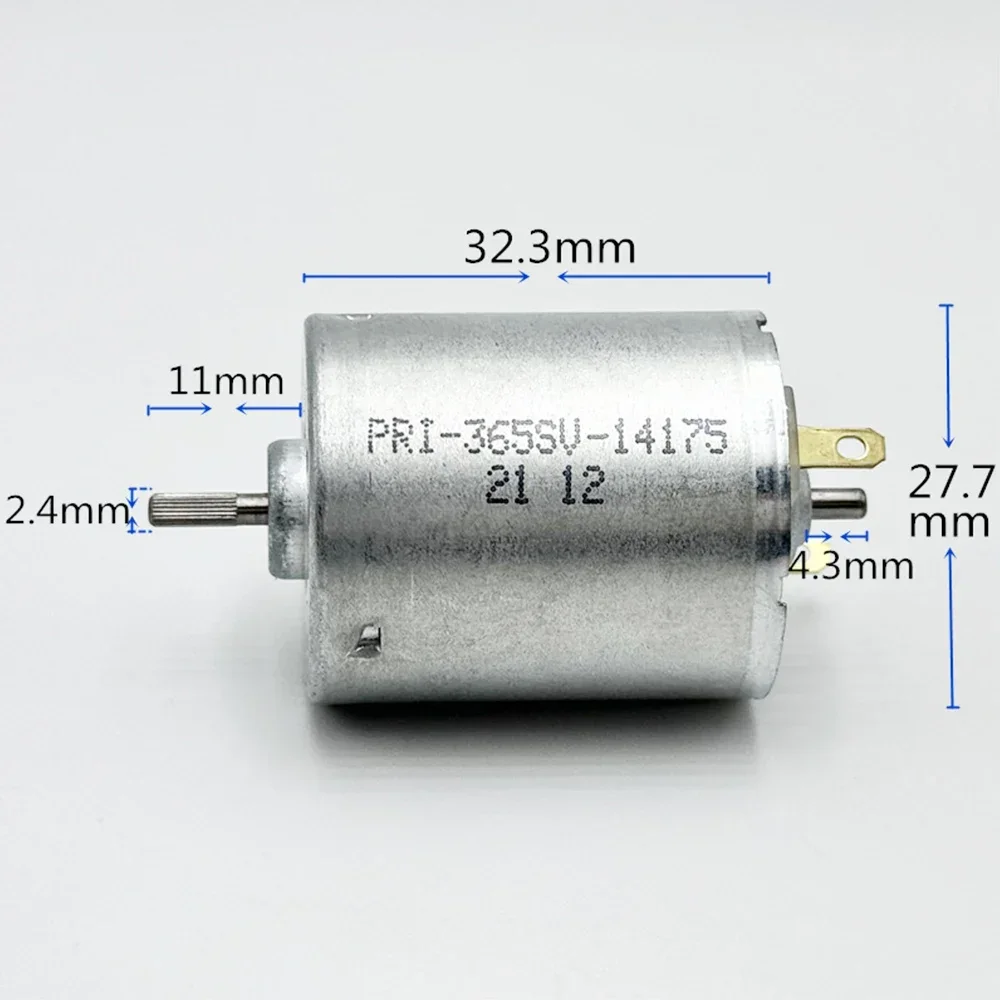 Micro-365-Dual-Shaft-Motor-DC-6V-12V-24V-10500RPM-Carbon-Brush-Sweeping ...