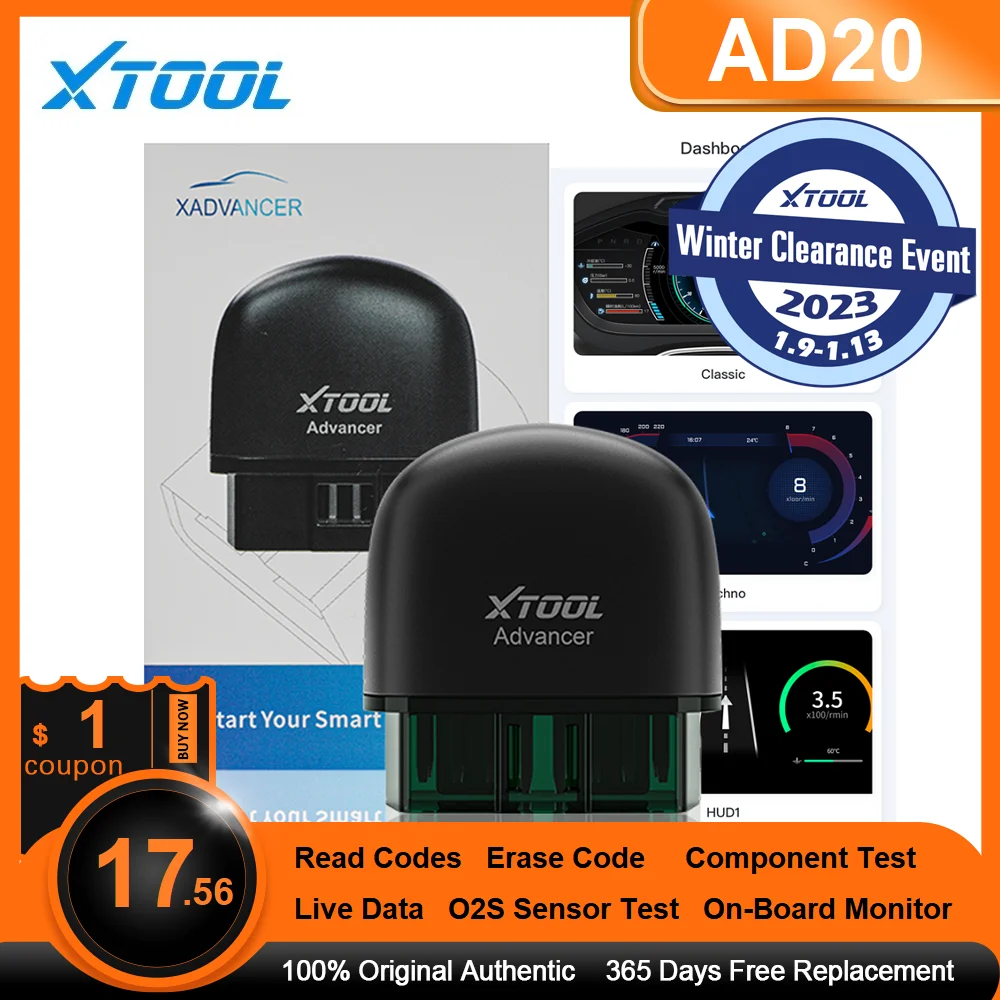 XTOOL-AD20-Advancer-OBD2-Code-Reader-Scanner-Car-Engine-Diagnostic ...