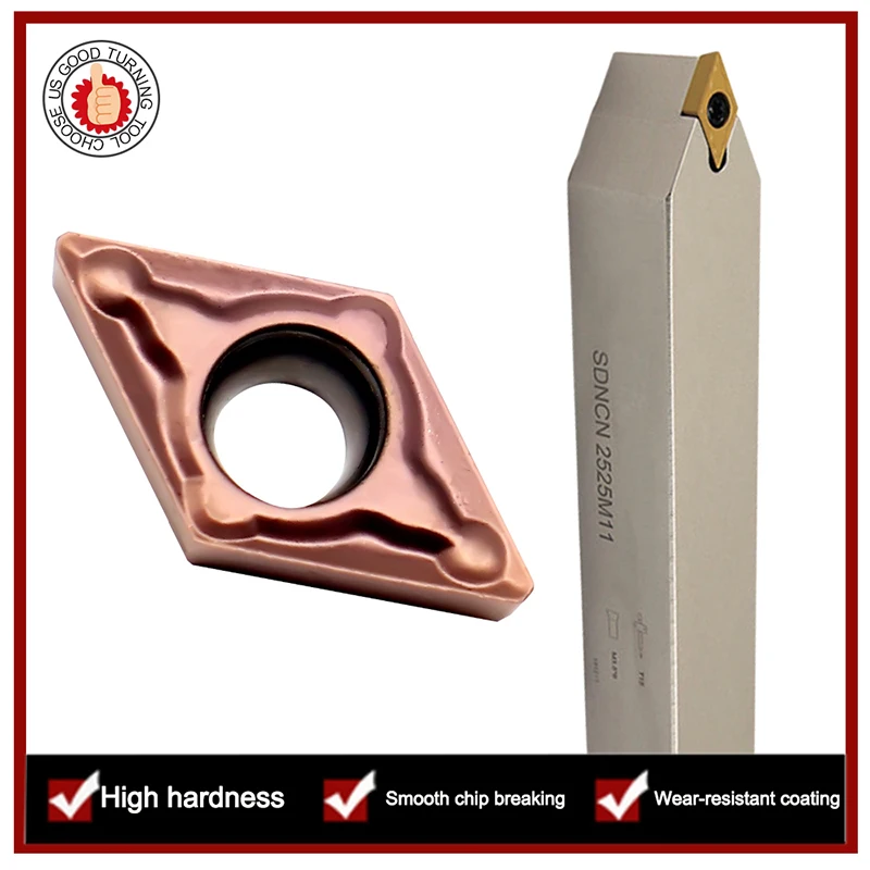 DCMT070204 MV SF1125 External Turning Tools Carbide Insert High-Quality DCMT Support SDNCN Lathe ...