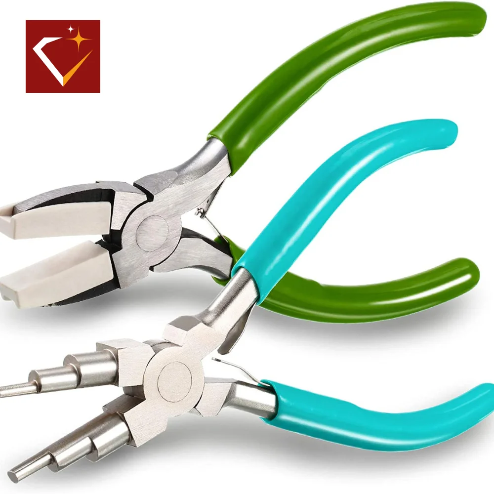 2PCS Jewelry Pliers Carbon Steel Round Nose Pliers DIY Jewelry Making ...