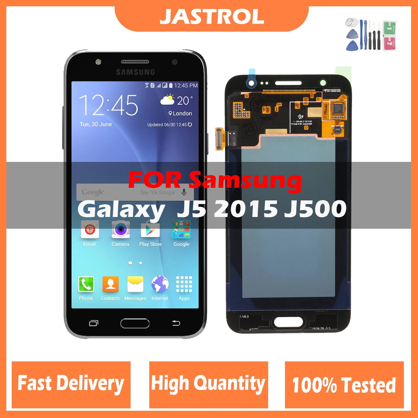 100-Tested-LCD-Display-For-Samsung-Galaxy-J5-2015-J500-J500FN-J500M ...