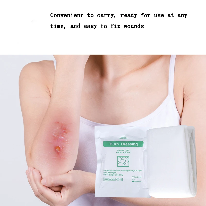 10Pcs Burn and Scald Dressing 60cmx40cm English First Aid Accessories ...