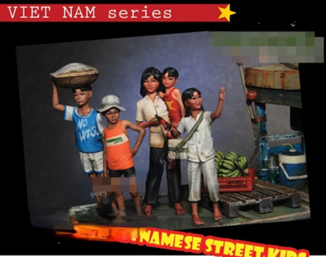 1/35 Scale Resin Figure Model Kit Vietnam War Civilian Women and ...