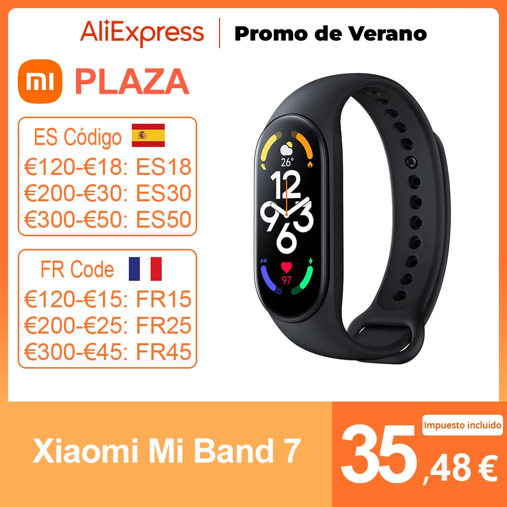 Xiaomi Mi Band 7 Smart Bracelet 1.62″ AMOLED Screen Bluetooth 5.2 Blood ...