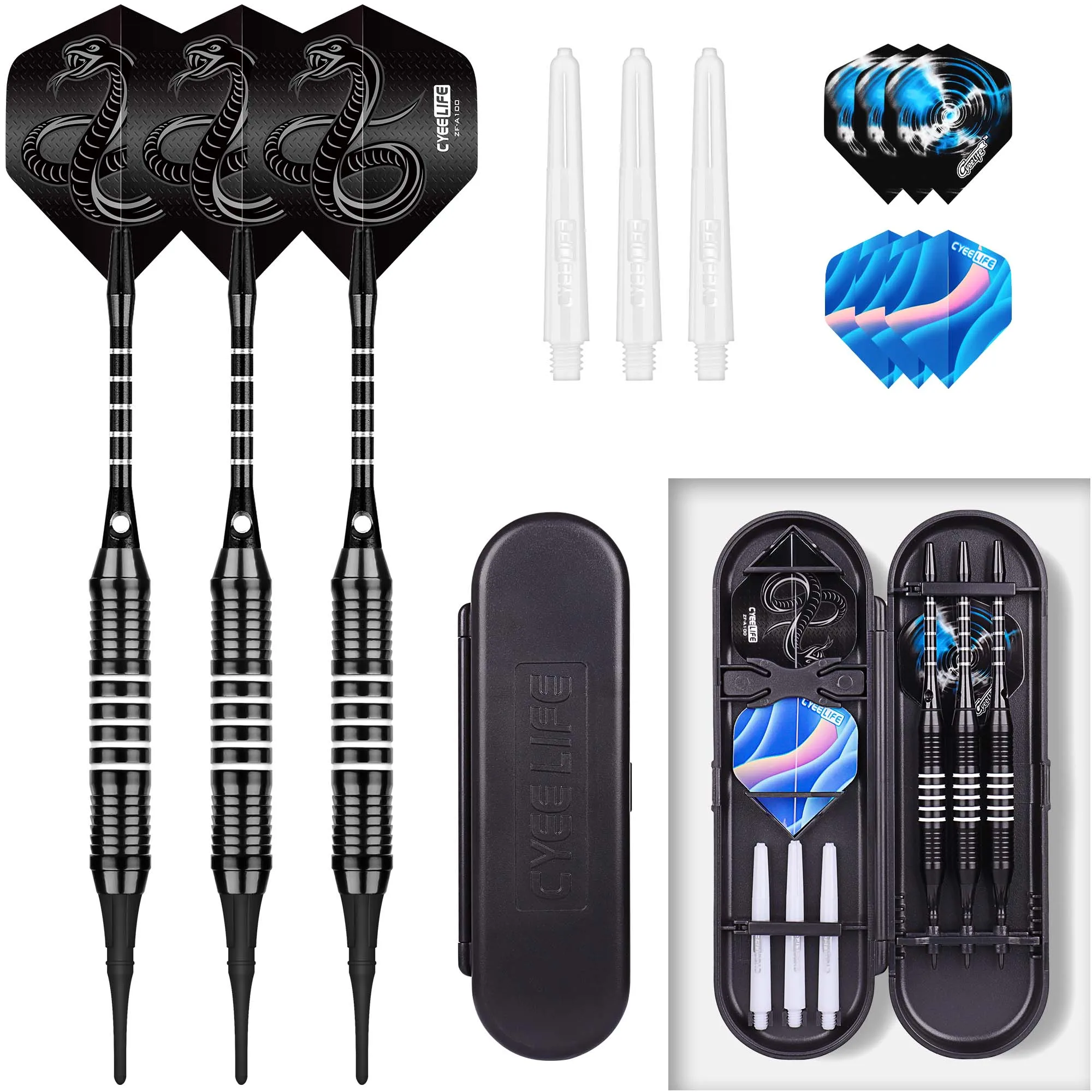 CyeeLife 18g Soft tipped Darts Professional Indoor plastic tip Darts ...