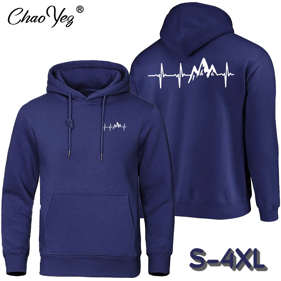 Moletom com capuz moletom masculino som ray diagrama com capuz montanha ...