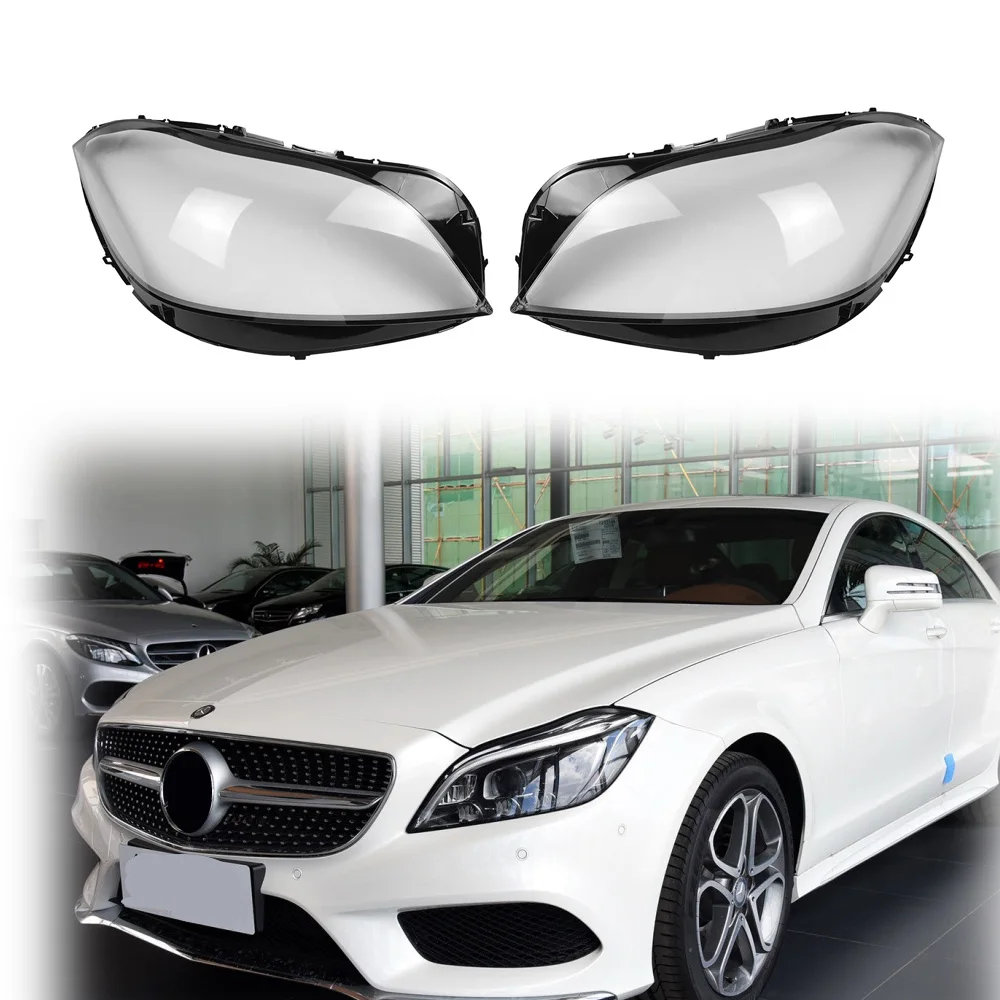 For Mercedes-Benz W218 CLS 2016 2017 2018 Headlights Cover Lampshadep ...