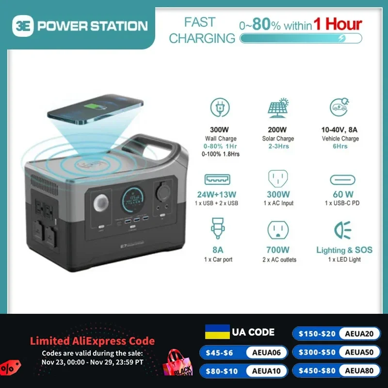 700w-Portable-Power-Station-120000mAh-Powerful-Powerbank-15W-Max ...