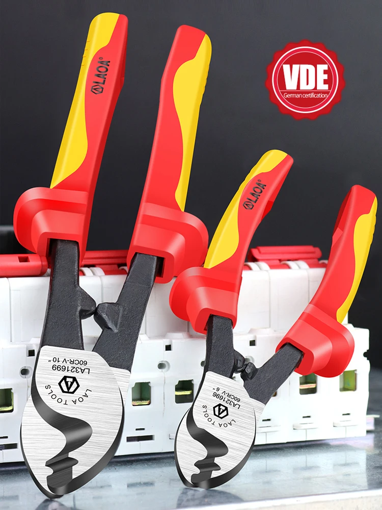 Nez incurvé de 8 pouces - pince coupante à fil isolée 1000V, pince ...