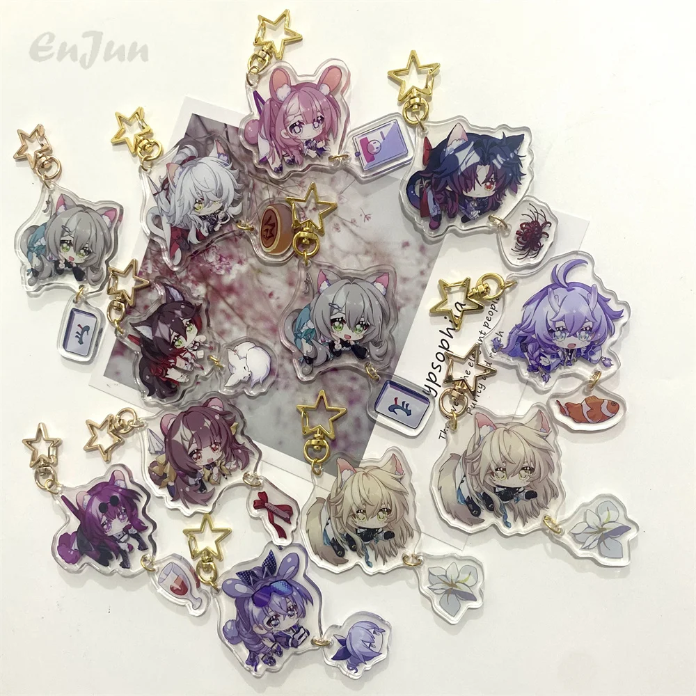 Anime-Honkai-Star-Rail-Acrylic-Keychain-Kawaii-Blade-Tingyun-Jing-Yuan ...