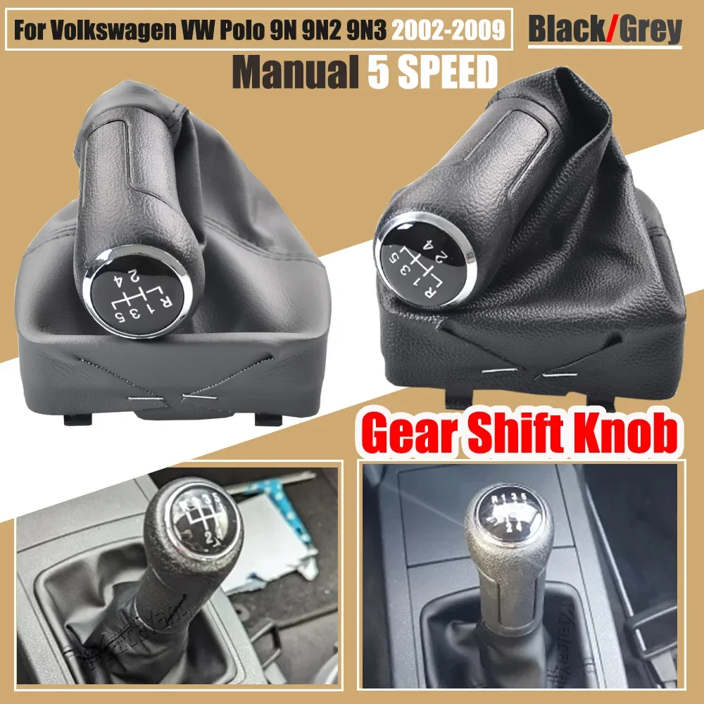 Car-Hand-Speed-Gear-Shift-Knob-Lever-Stick-Handle-Gaiter-Leather-Boot ...