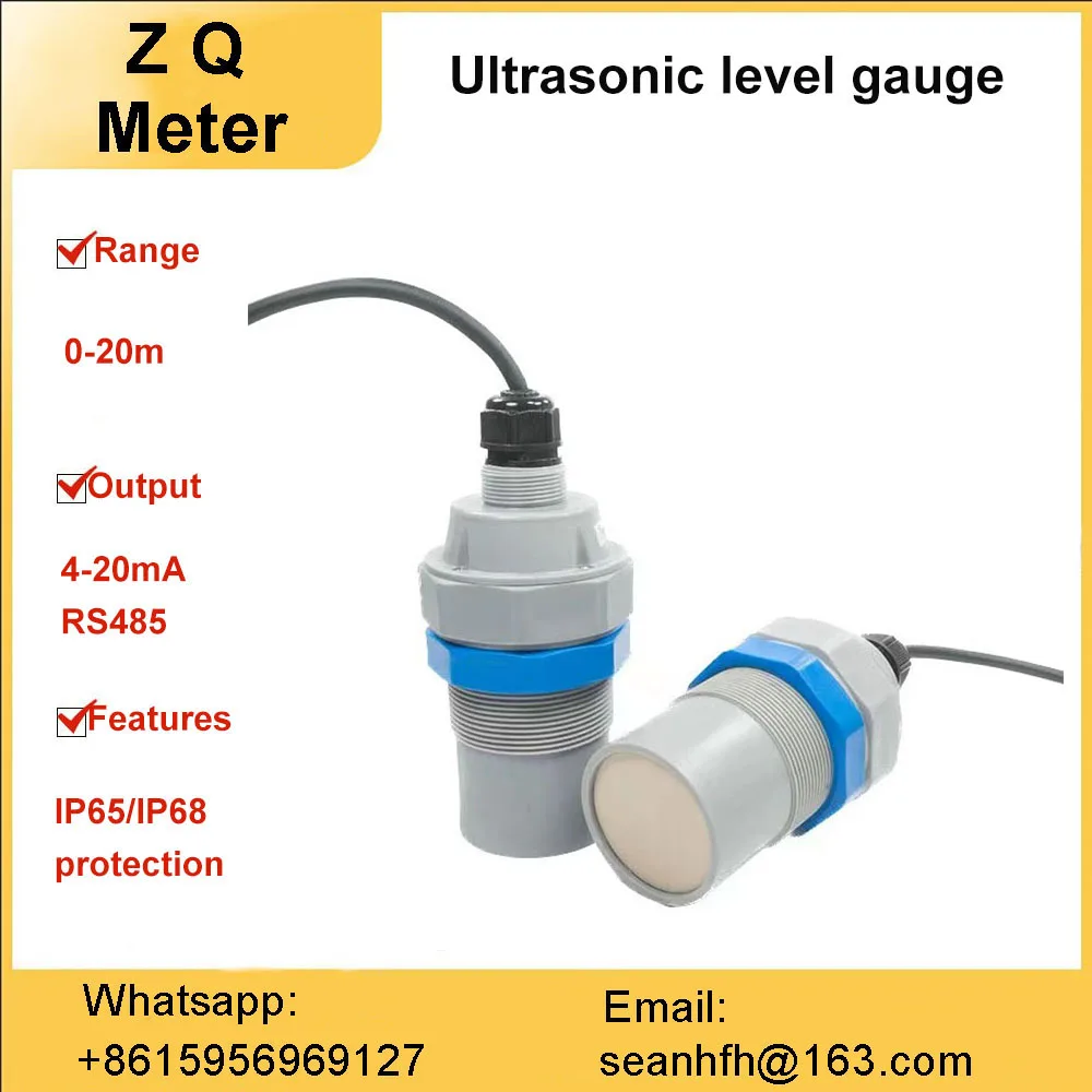 Ultrasonic-level-gauge-water-level-indicator-4-20ma-water-depth ...