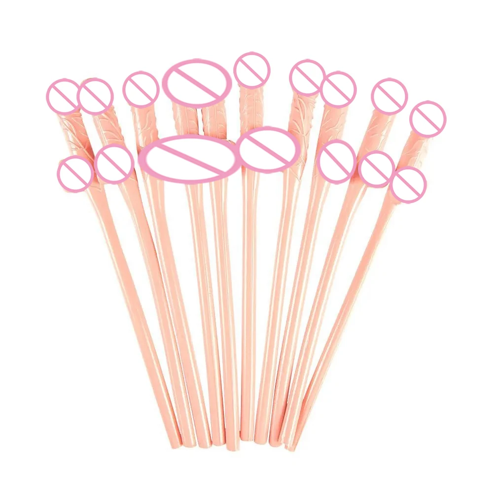 Straws-Willy-Phallus-10pc-Girls-Night-Hygienic-Smooth-Cock-Party-Club ...