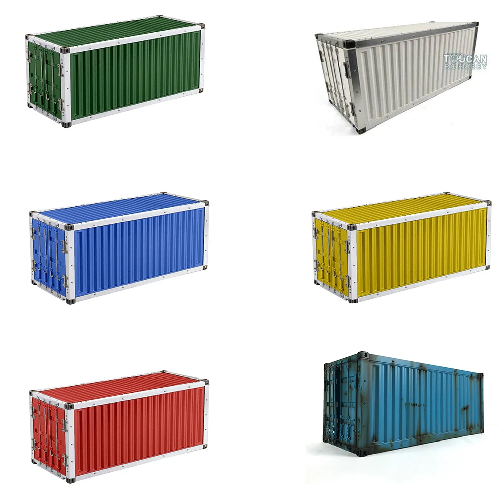 Toucan Unpainting DIY Model 20ft Container Box 1/14 Semi Trailer ...