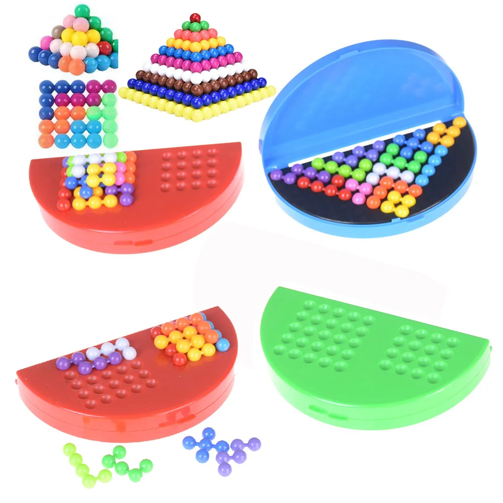 180-Challenges-IQ-3D-Puzzle-Board-Game-Classic-Pyramid-Plate-Pearl ...