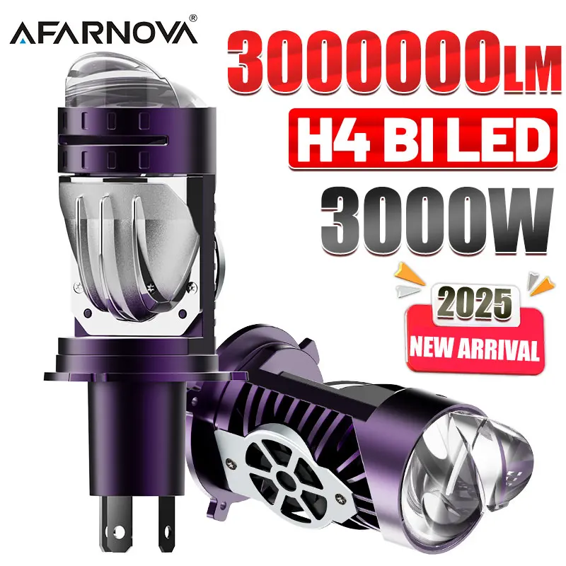 2500W H4 Bi LED Mini Projector Lens LHD 3000000LM H4 Car Headlight ...