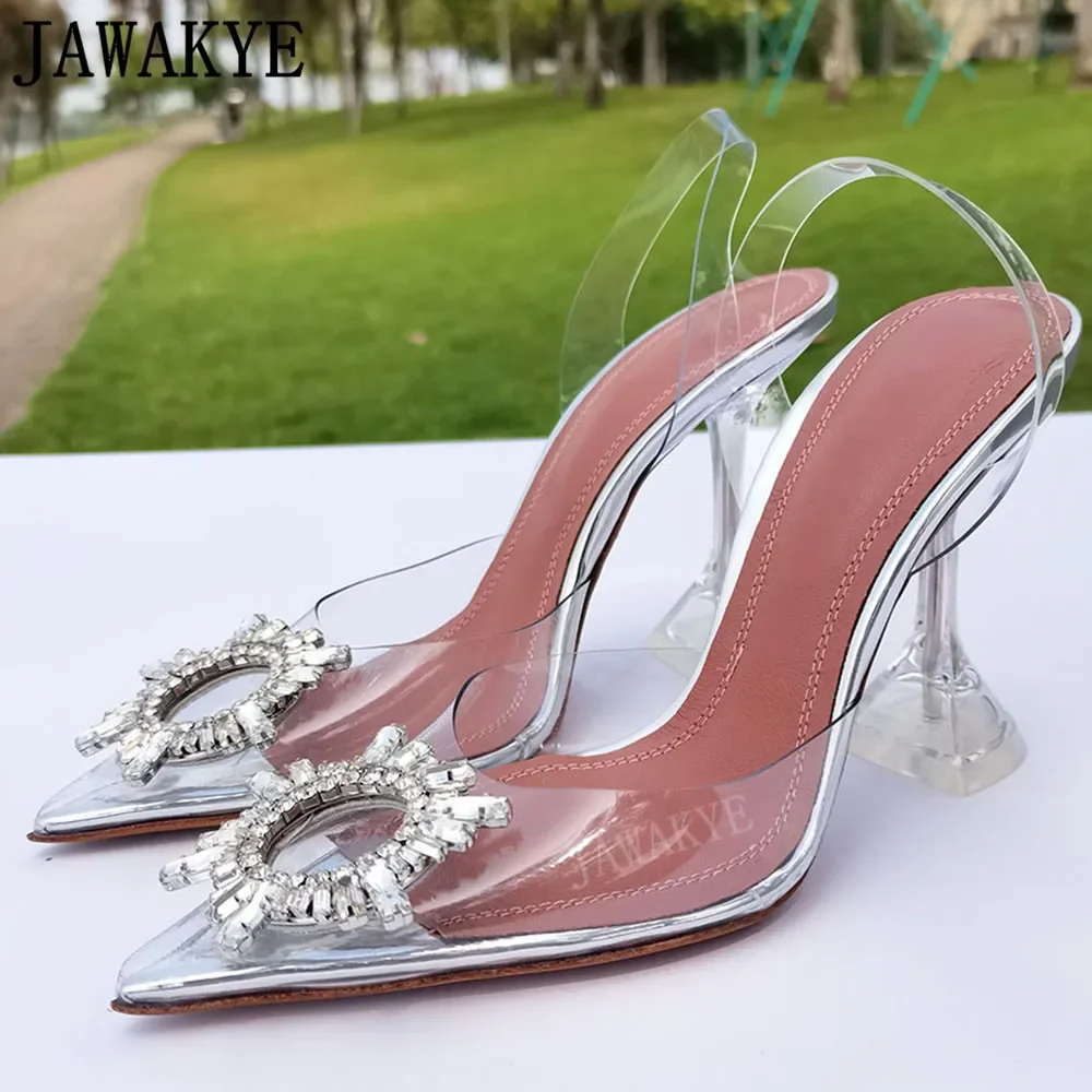 Clear-PVC-Crystal-Women-Sandals-Runway-Rhinestone-Compass-Strange-Heel ...