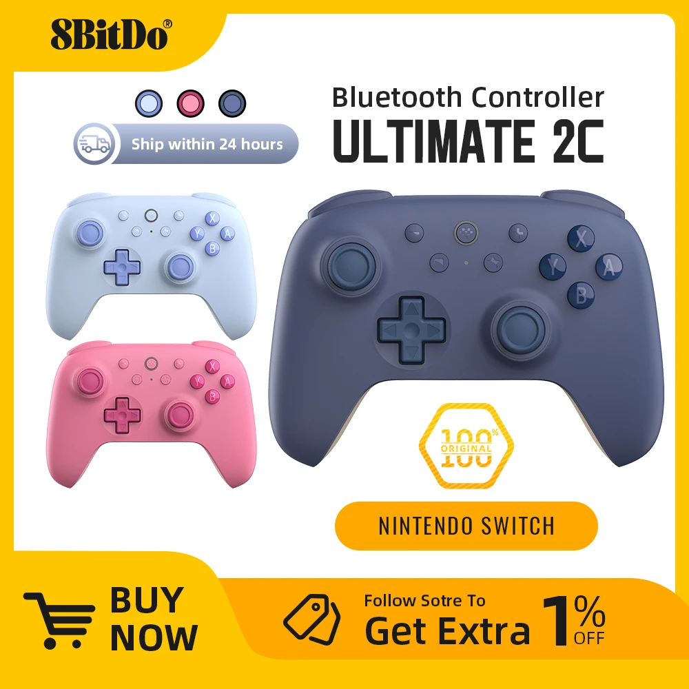 8BitDo-Ultimate-2C-Controlador-Bluetooth-Gamepad-inal-mbrico-con-efecto ...
