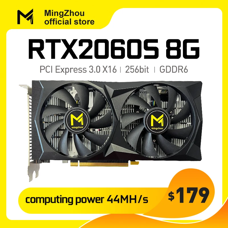 GTX2060 Super 8GB GDDR6 256 bit 게임용 GPU PC 데스크탑 그래픽 성능이 RX6600XT8GB 를 ...