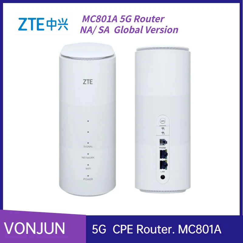 ZTE Router MC801A CPE 5G versión Global, Wifi6 SDX55 NSA + SA 4G5G con ...