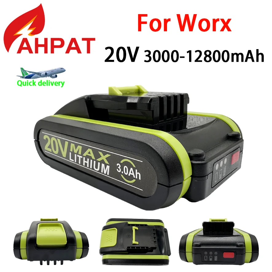 3Ah-12-8Ah-20V-lithium-battery-for-Worx-WA3551-WA3551-1-WA3553-WA3641 ...