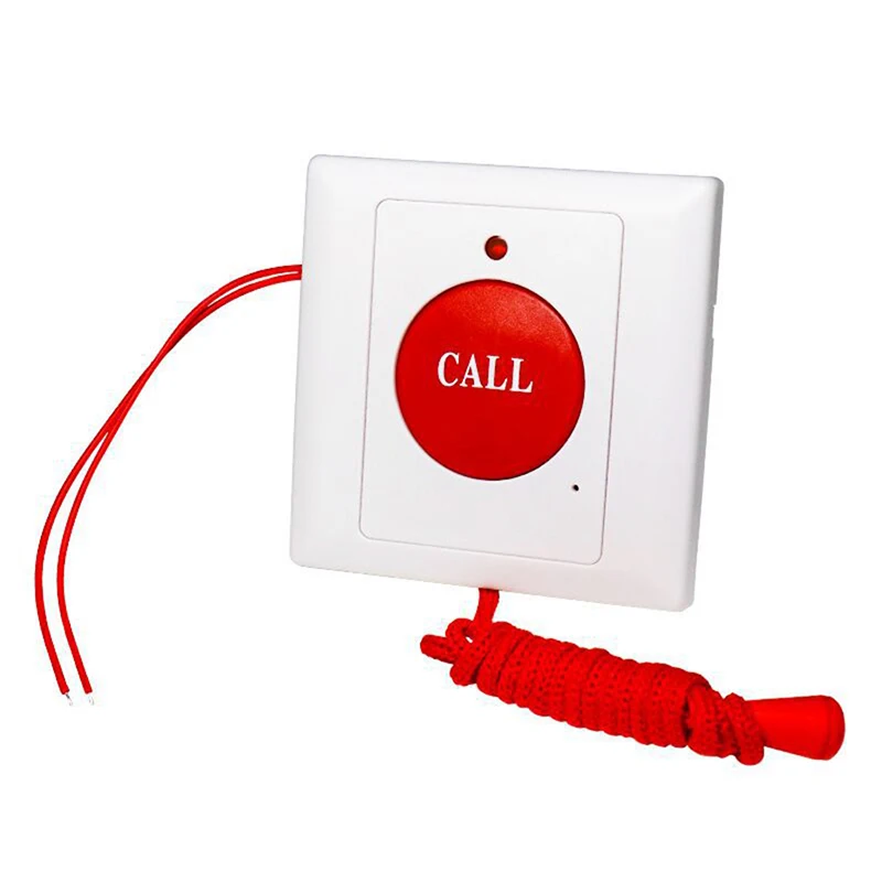 Wall Mounted Wired Emergency Call Button SOS Pull-Rope Emergency Switch ...