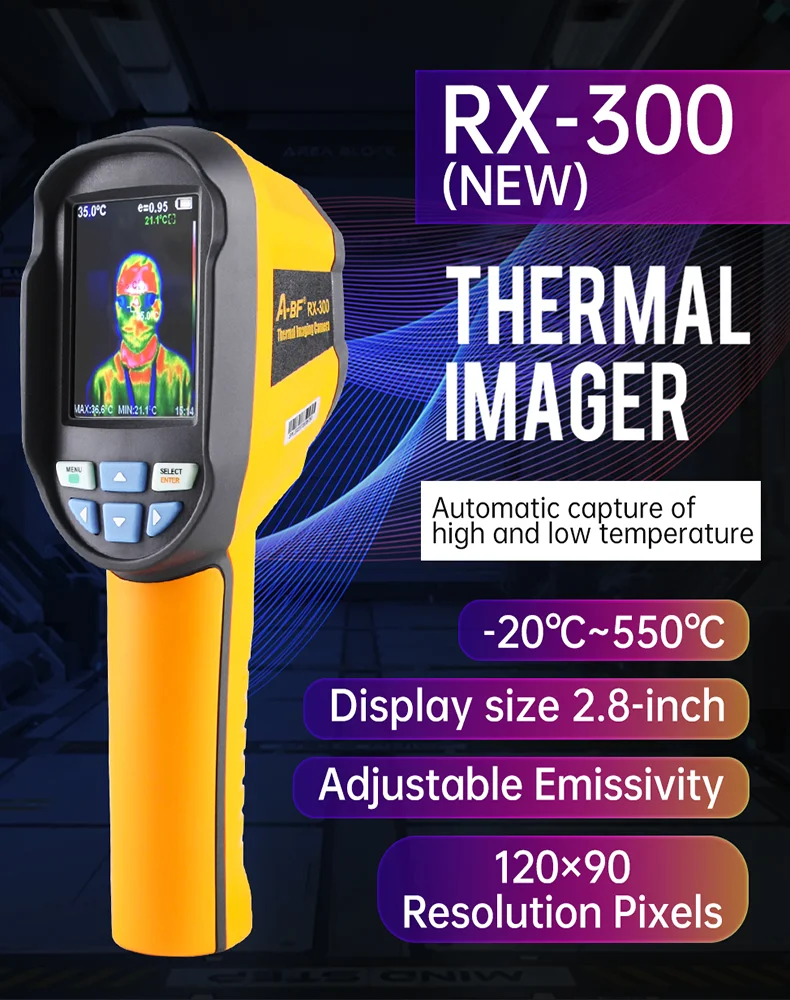 A-BF Infrared Thermal Imager RX-300 350 500 RX-Series PCB Circuit Floor Heating Pipe Detection ...