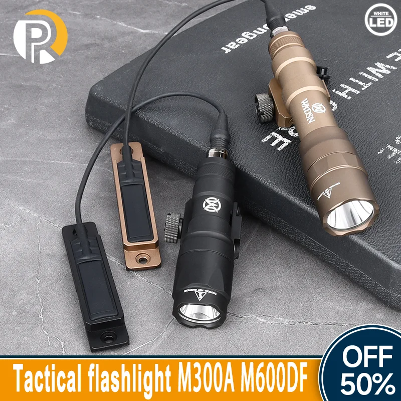 WADSN-M300A-M600DF-Tactical-Scout-Flashlight-High-Lumens-With-Metal ...