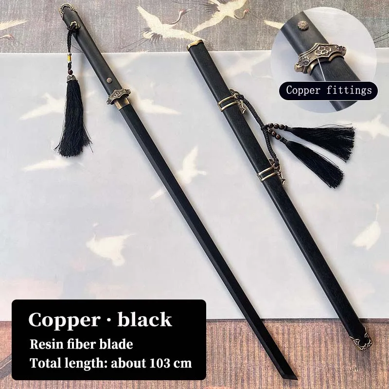 103cm Tang Heng Knife Chinese Style Tang Straight Knife Solid Wood ...