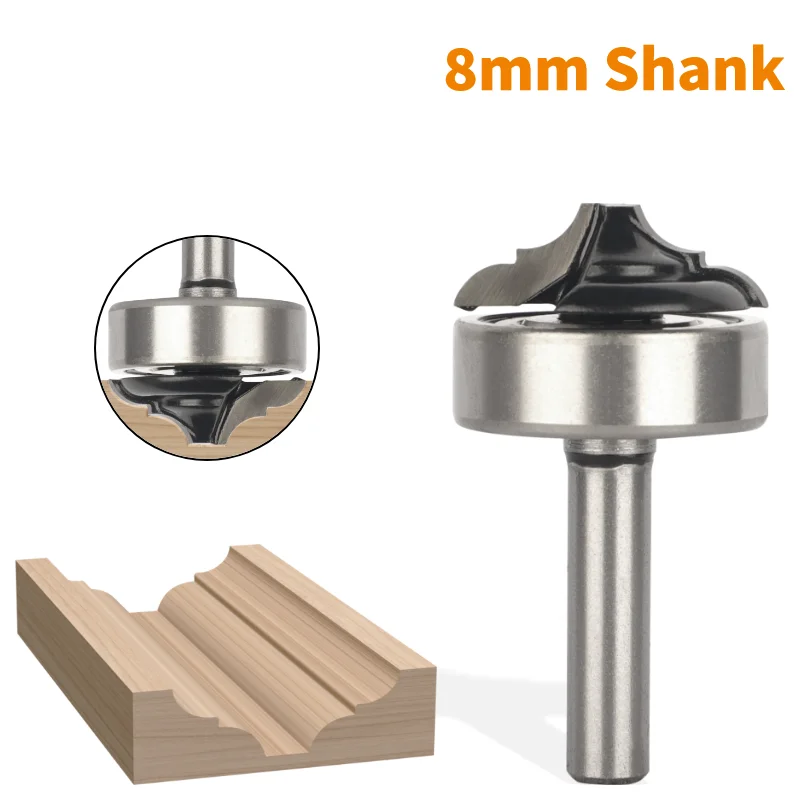 1PC-8MM-Shank-Classical-Bit-With-Bottom-Bearing-Router-Bit-Woodworking ...