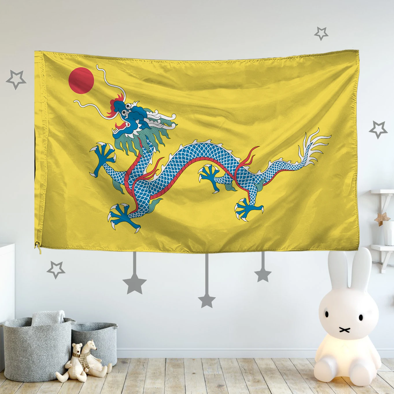 FLAGoal 3x5FT Chinese Qing Dynasty Flag, Dragon Flag Flag, High Quality ...