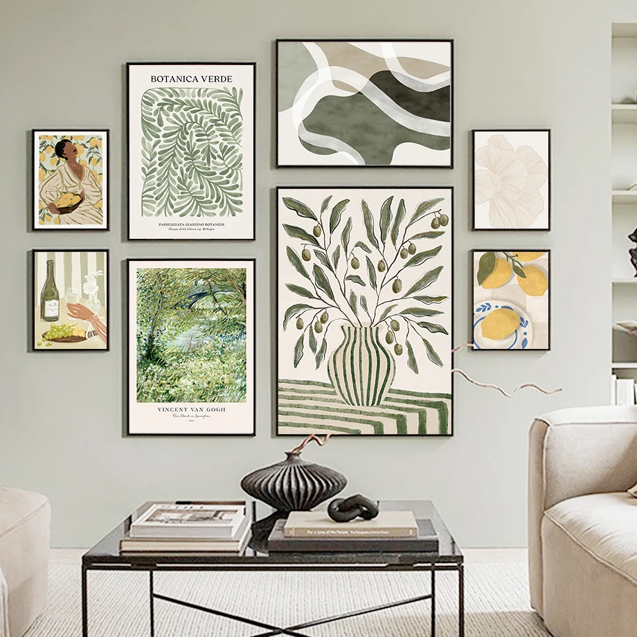 Scandinavian-Minimalist-Boho-Wall-Art-Posters-Abstract-Decorative ...