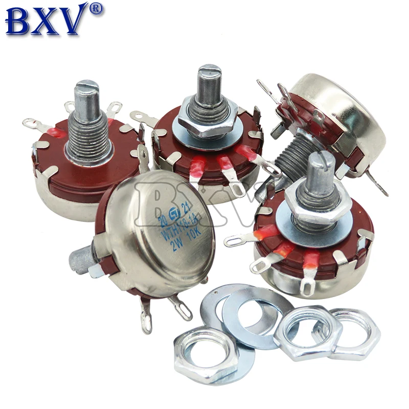 2PCS WTH118 1K 2.2K 4.7K 10K 22K 47K 100K 470K 1M 2W 1A Potentiometer ...