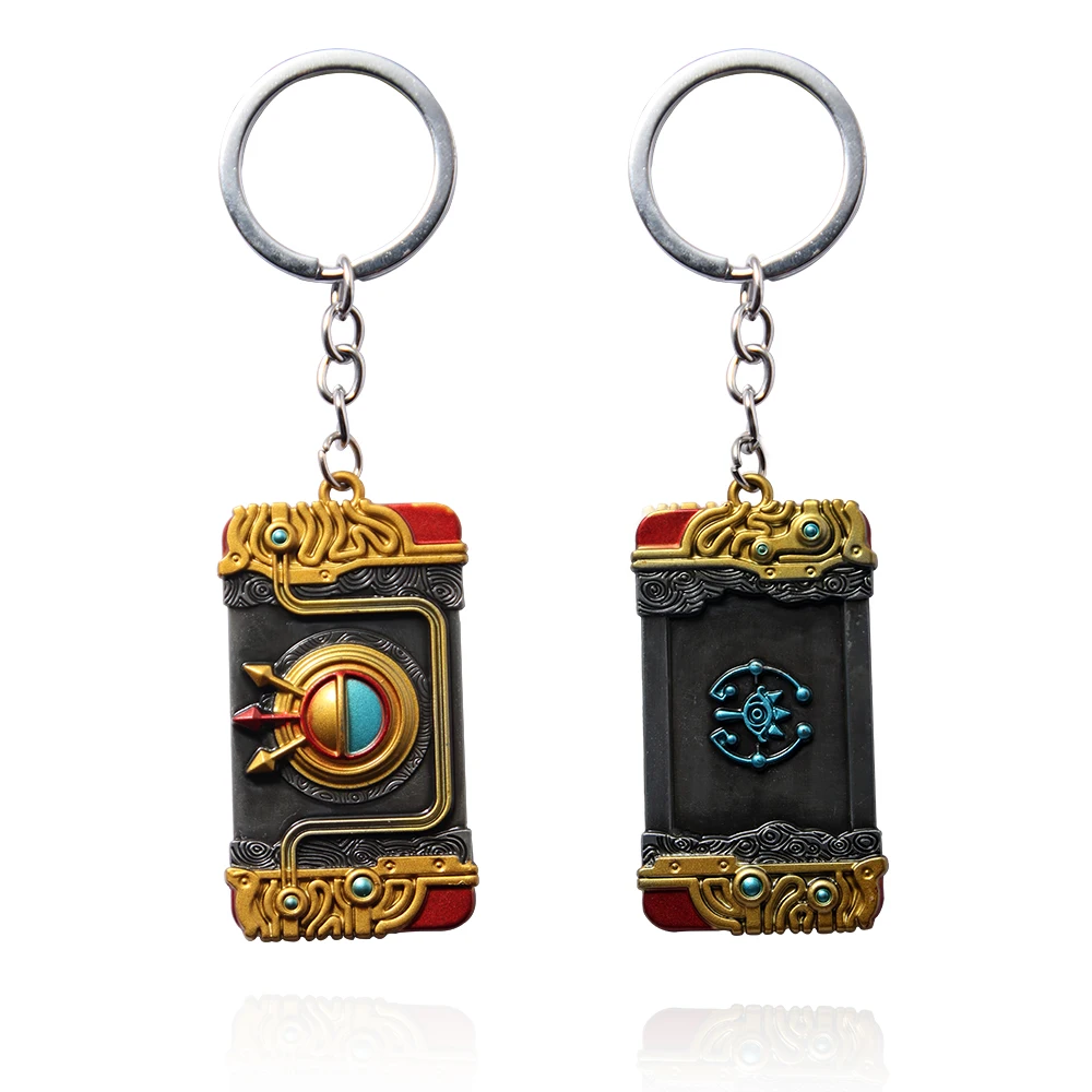 Gaming Zeldas Keychain Tears of the Kingdom Reversible Badge Cosplay ...