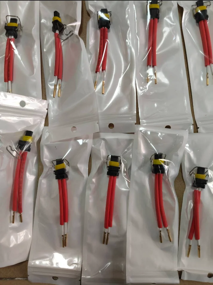 2 Wire Fuel Injector Connector Plug Wire Harness Pigtail Wiring Turbo ...