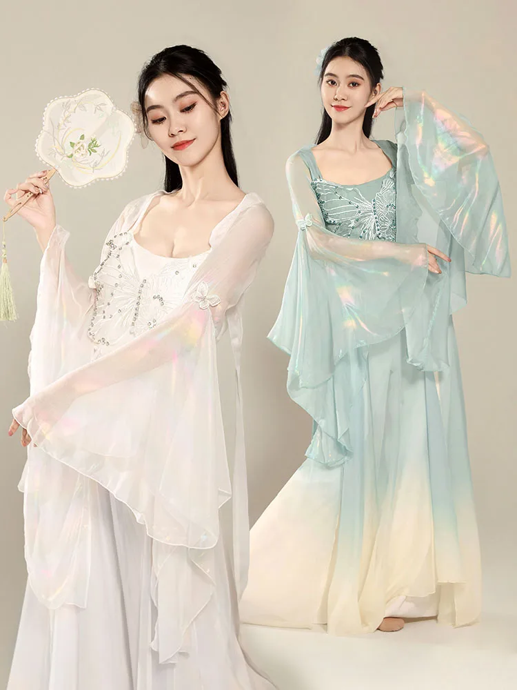 Classical-dance-suit-butterfly-gauze-Chinese-style-performance-costume ...